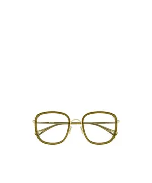 Chloé Eyewear Square Frame Glasses - Green
