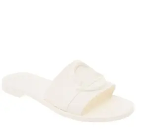 Moncler Open Toe Logo Slides