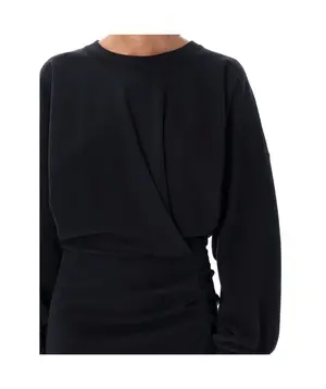 Isabel Marant Étoile Ruched Maxi Dress With Logo Embroidery