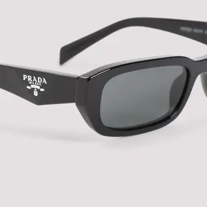Prada Rectangular Frame Sunglasses - Black