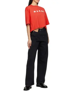 Marni Logo Scribbled Boxy T-shirt