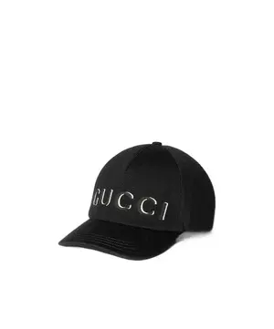 Gucci Embroidered Baseball Cap - Black