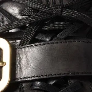 Miu Miu Leather Sneakers With Buckle Detailing