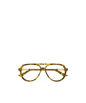 Chloé Eyewear Pilot Frame Glasses - Brown
