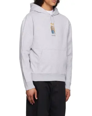 Maison Kitsuné Fox Printed Drawstring Hoodie