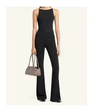 COURREGES Belted Knit Jumpsuit