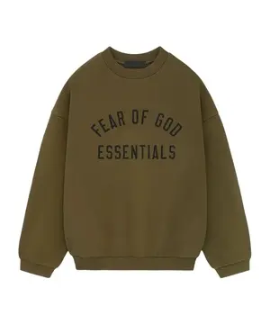 Fear Of God Crew Neck Sweatshirt - Olive