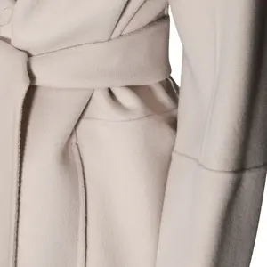 Max Mara Arona Belted Long-sleeved Coat - Gray