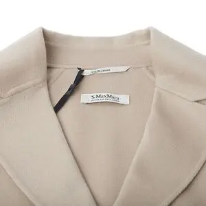 Max Mara Arona Belted Long-sleeved Coat - Gray