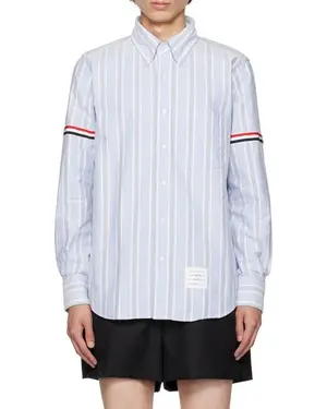 Thom Browne Stripe Detailed Button-up Shirt