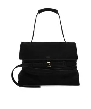 Moschino Medium Tie Me Tote Bag - Black