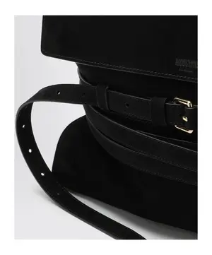 Moschino Medium Tie Me Tote Bag - Black