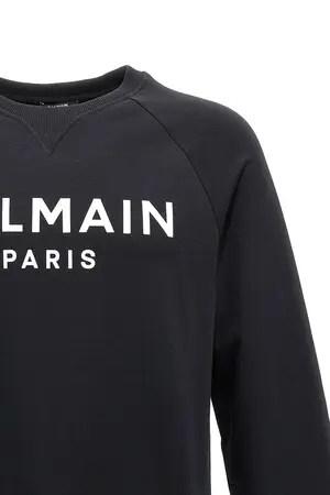 Balmain Logo Crewneck Sweatshirt - Black