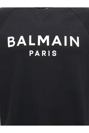 Balmain Logo Crewneck Sweatshirt - Black