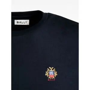 Bally Logo Embroidered Knit T-shirt