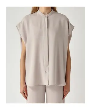 Herno Lucent Cady Top With Cap Sleeves
