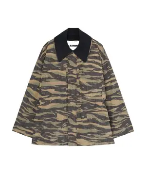 JIL SANDER Printed Jacket With Detachable Collar