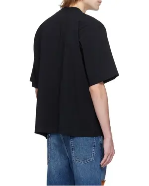 Marni Logo Printed Crewneck T-shirt - Black