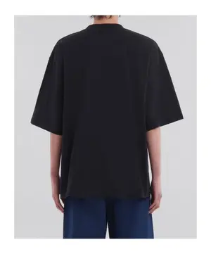 Marni Logo Printed Crewneck T-shirt - Black