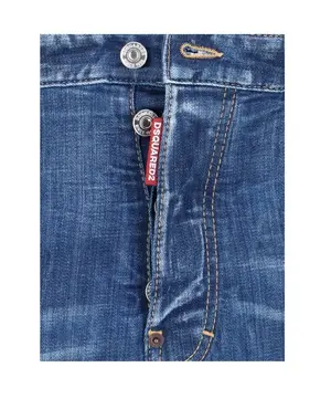 Dsquared2 Distressed Wash Jeans - Blue