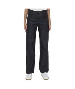 Saint Laurent High-rise Straight Leg Jeans - Blue