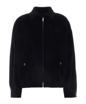 Miu Miu Corduroy Blouson Jacket - Blue