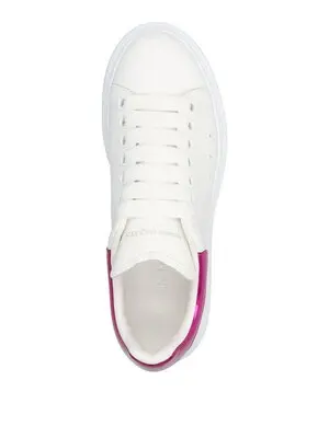 Alexander McQueen Low-top Sneakers With Metallic Heel Detail - White