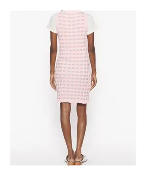 Maison Kitsuné Checked Ribbed Mini Dress