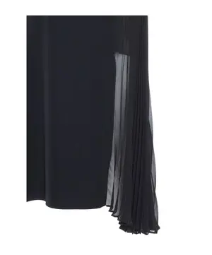 P.a.r.o.s.h Sleeveless Pleated Sheer Detailed Dress