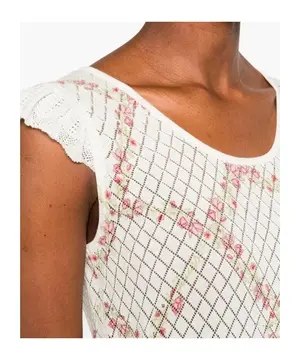 TWINSET Embroidered Knit Top - No