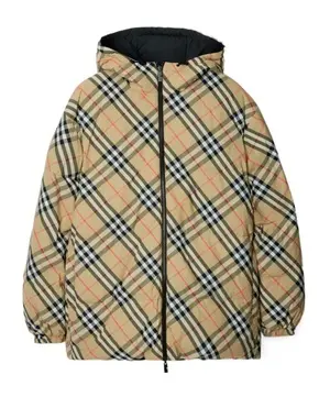 Burberry Reversible Checked Nylon Puffer Jacket