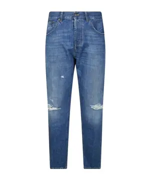 DONDUP Slim Fit Distressed Jeans