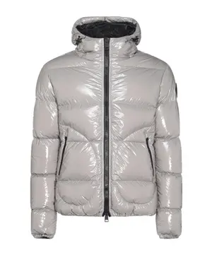Herno Zip-up Hooded Coat - Gray