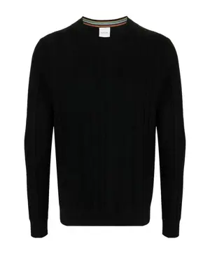 Paul Smith Long-sleeved Ribbed Crewneck Jumper