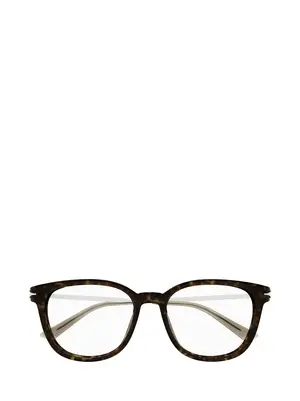 Montblanc Eyewear Square Frame Glasses - Black