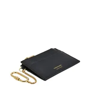 FERRAGAMO Logo Printed Zipped Cardholder