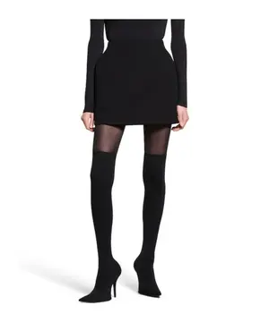 Balenciaga Hourglass Detail Mini Skirt
