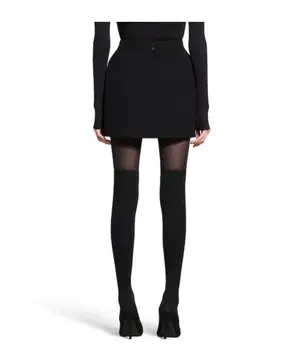 Balenciaga Hourglass Detail Mini Skirt