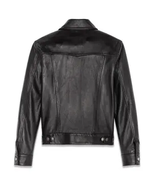 Saint Laurent Single-breasted Carved Button Jacket