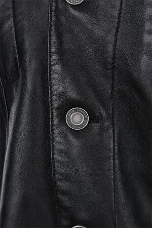 Saint Laurent Single-breasted Carved Button Jacket