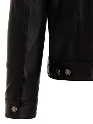 Saint Laurent Single-breasted Carved Button Jacket