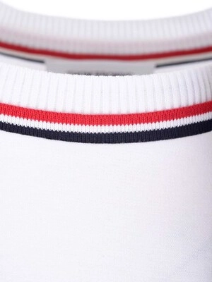 Thom Browne Milan Striped Crewneck T-shirt - White