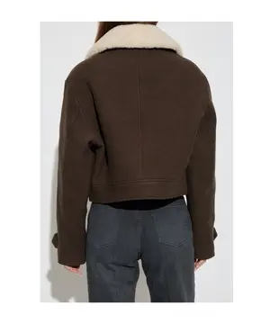 AMI Paris Shearling Collar Bomber Jacket