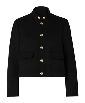 NILI LOTAN Nili Lotan Hadley Cropped Wool-Twill Jacket