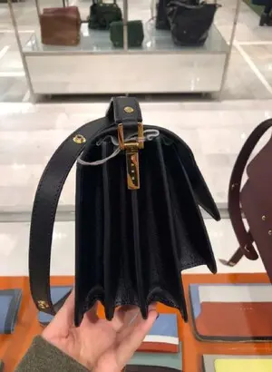 Marni Trunk Foldover Medium Shoulder Bag