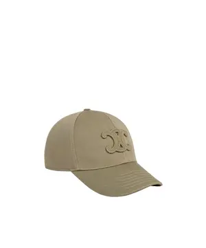 CELINE Celine Triomphe Baseball Cap In Washed Cotton