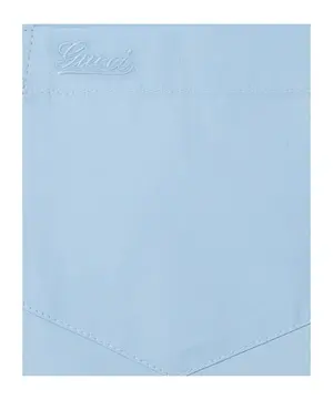 Gucci Logo Embroidered Long-sleeve Shirt