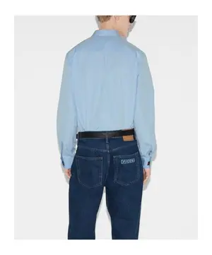 Gucci Logo Embroidered Long-sleeve Shirt