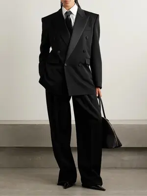 Saint Laurent Double-breasted Tuxedo Jacket