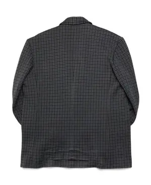 Balenciaga Checkered Tailored Knit Jacket